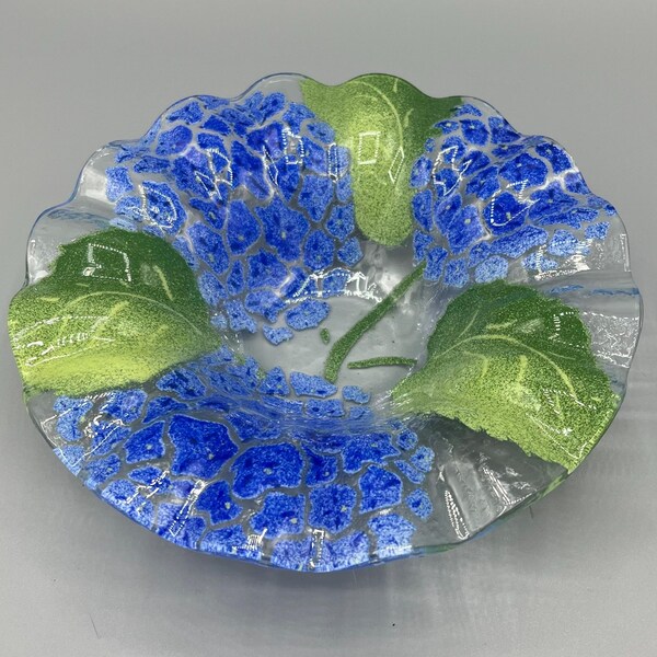 Fused Glass Hydrangea - Etsy