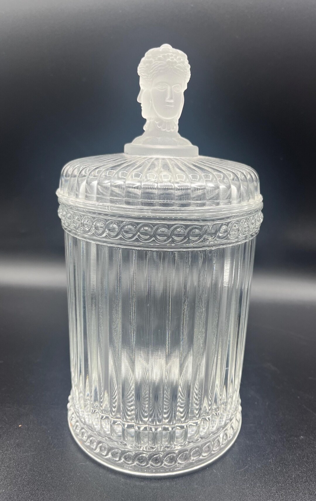 MMA 3 Faces Imperial Glass Jar 1970s - Etsy
