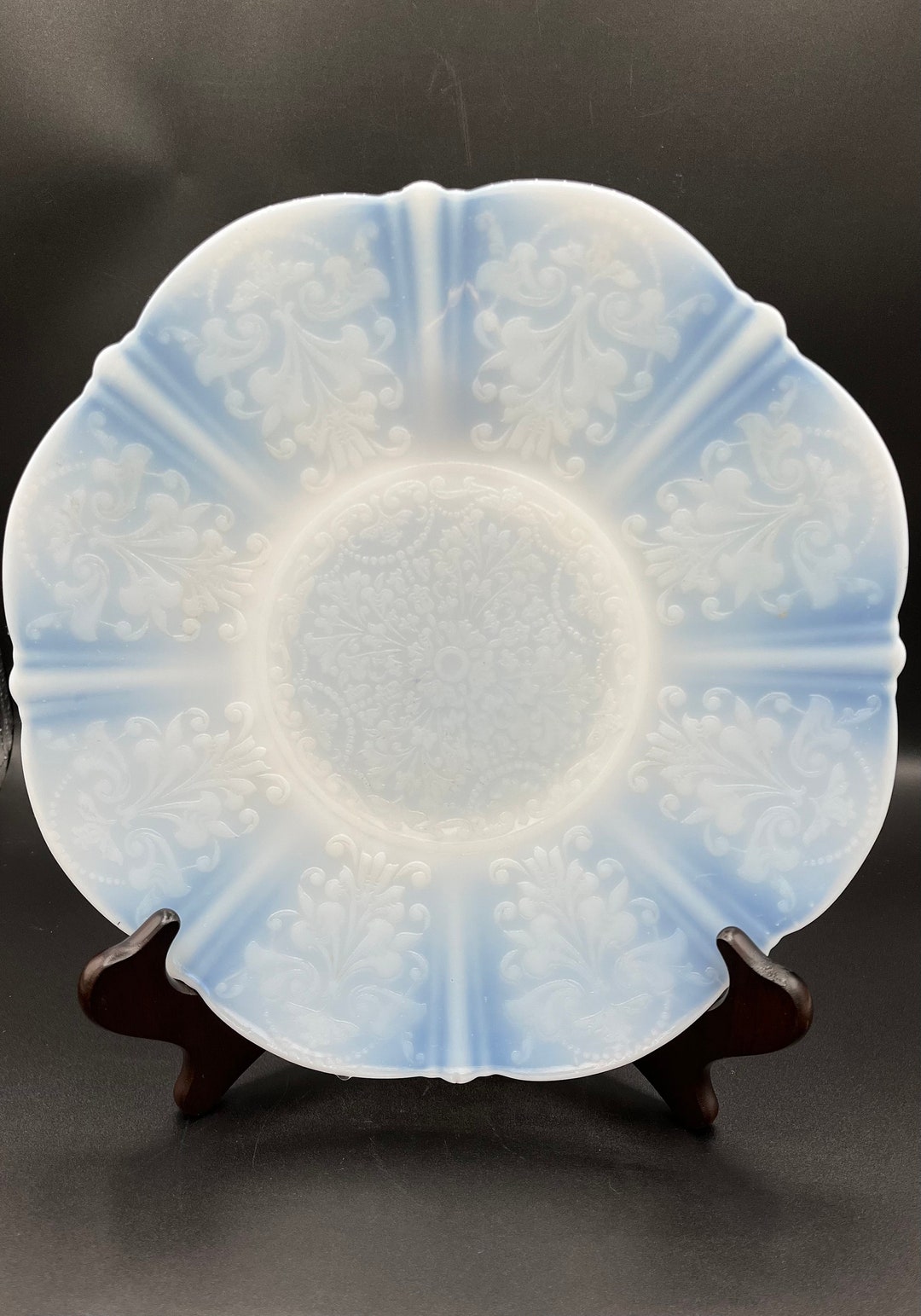 Macbeth Evans Depression Glass American Sweetheart Monax White Plate - Etsy