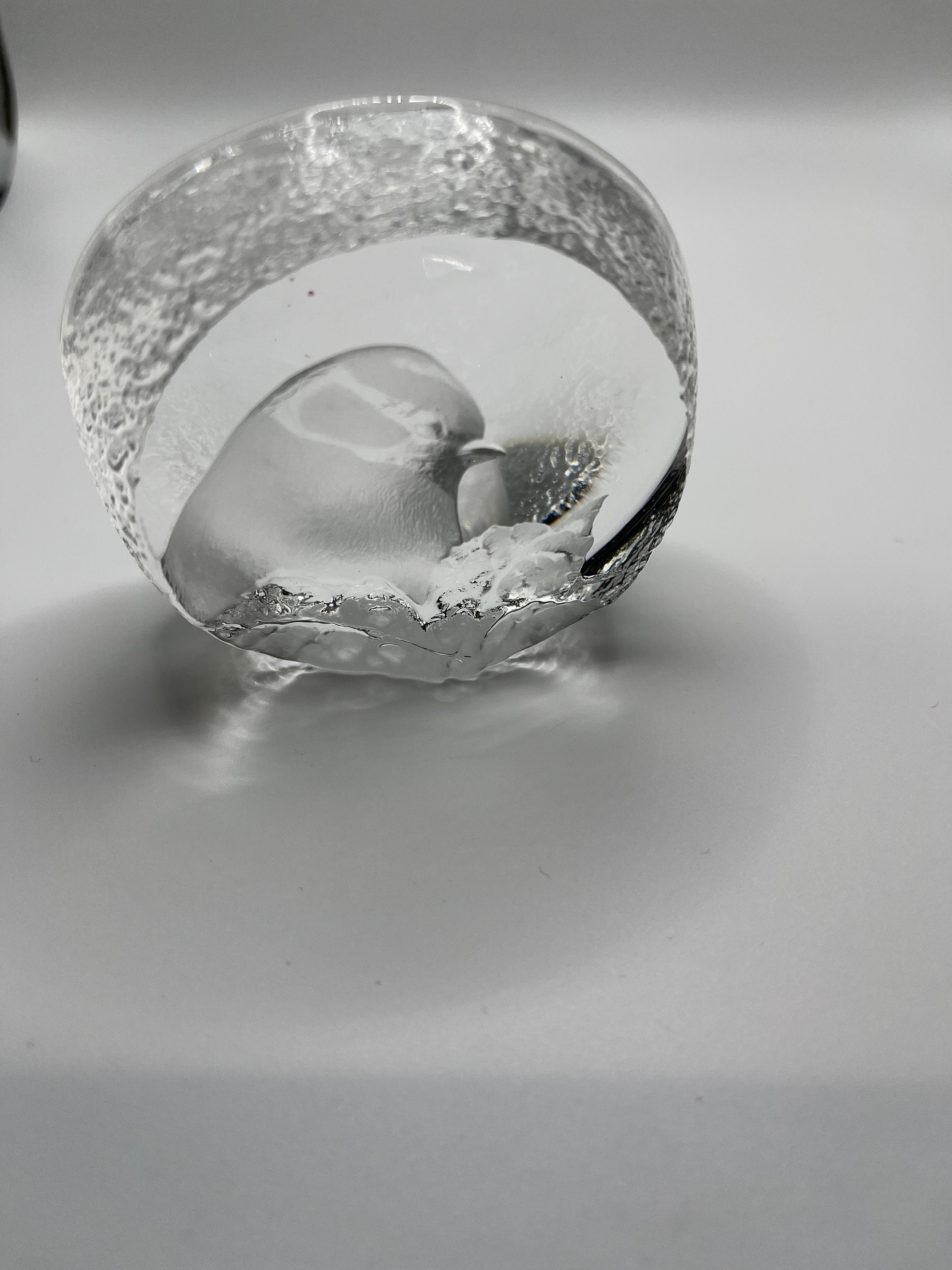 Mats Jonasson Full Lead Crystal Bird Paperweight - Etsy