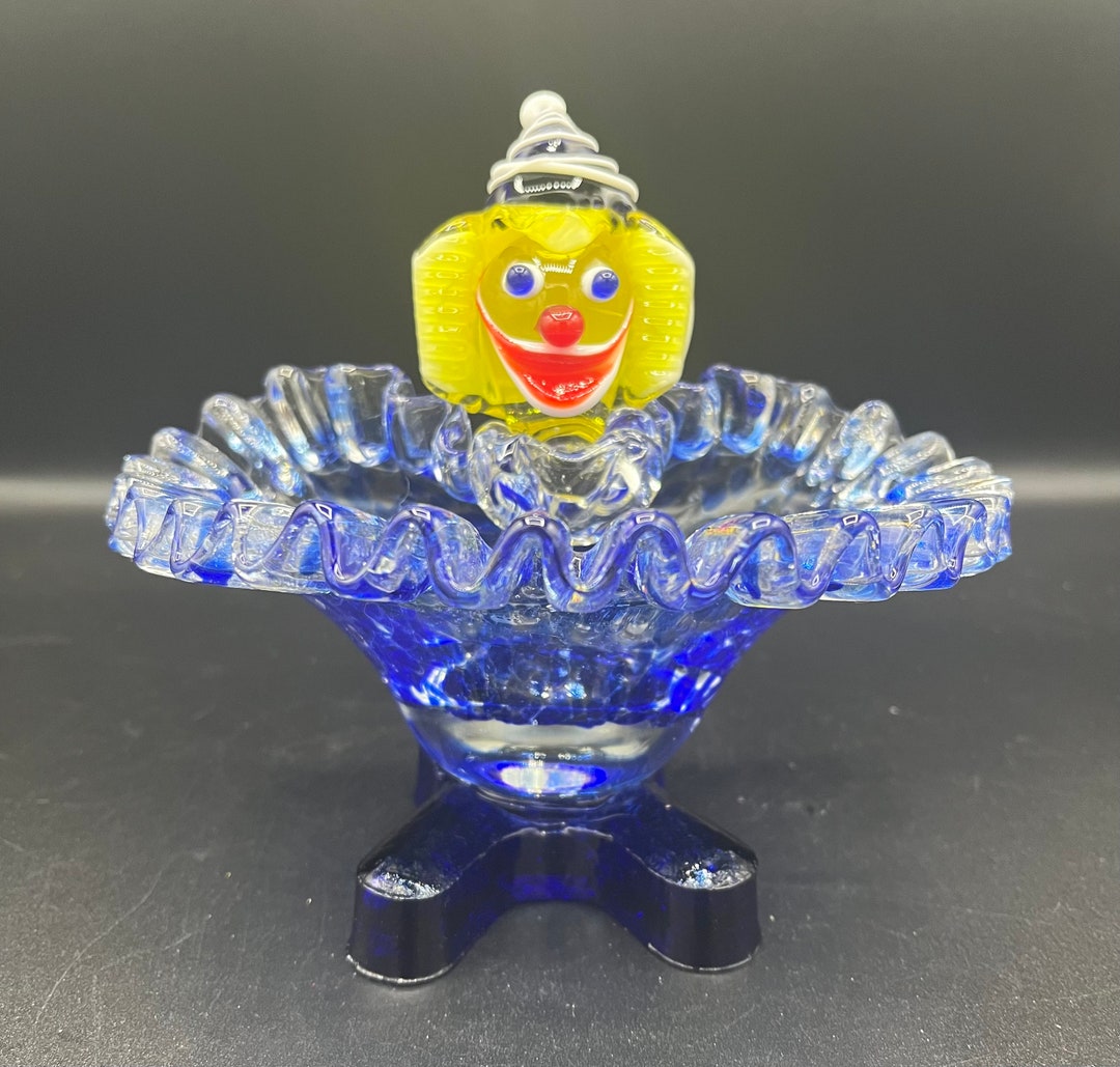 Murano Glass Clown Candy Dish Italy - Etsy