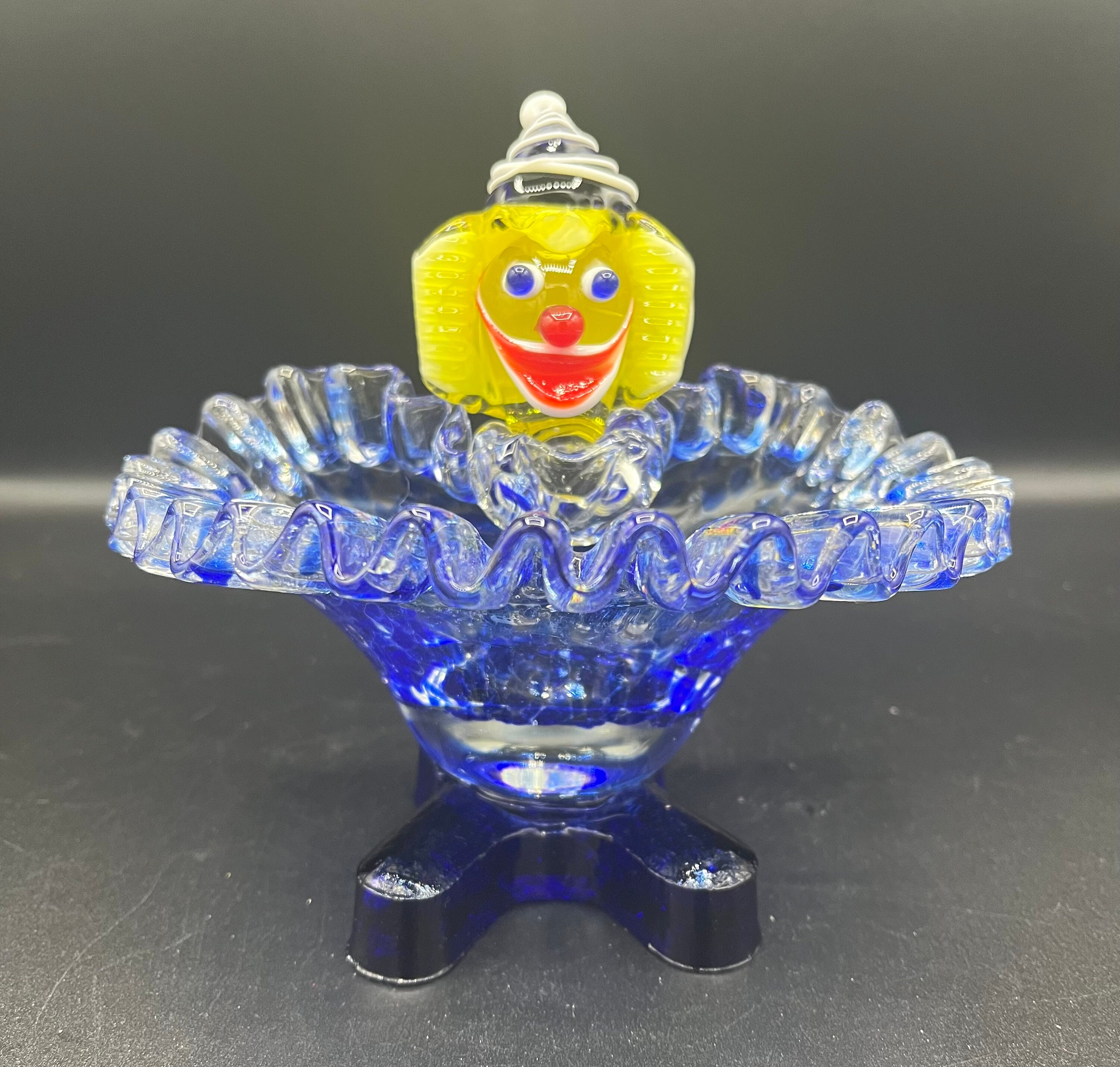 Murano Glass Clown Candy Dish Italy - Etsy