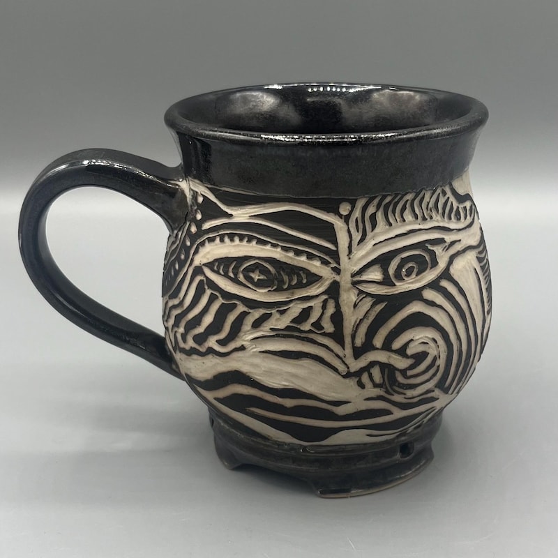 Sgraffito Mug - Etsy