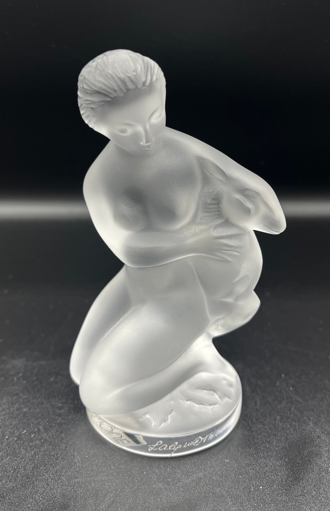 Beautiful Lalique France Diana the Huntress & the Fawn Woman With Deer ...