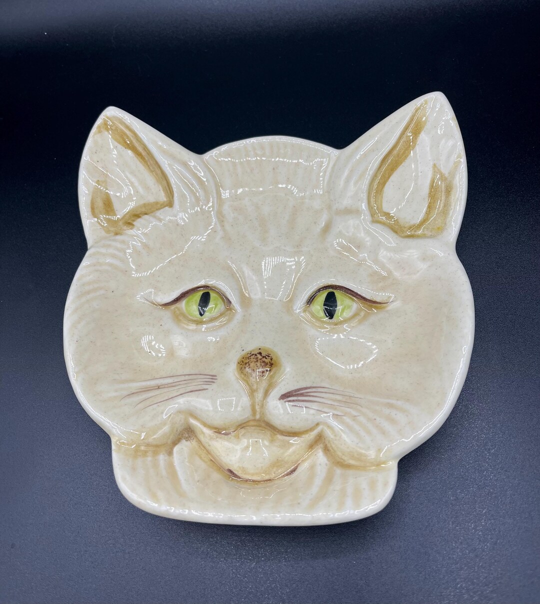 Vintage Cat Plate Hand Painted Dish - Etsy