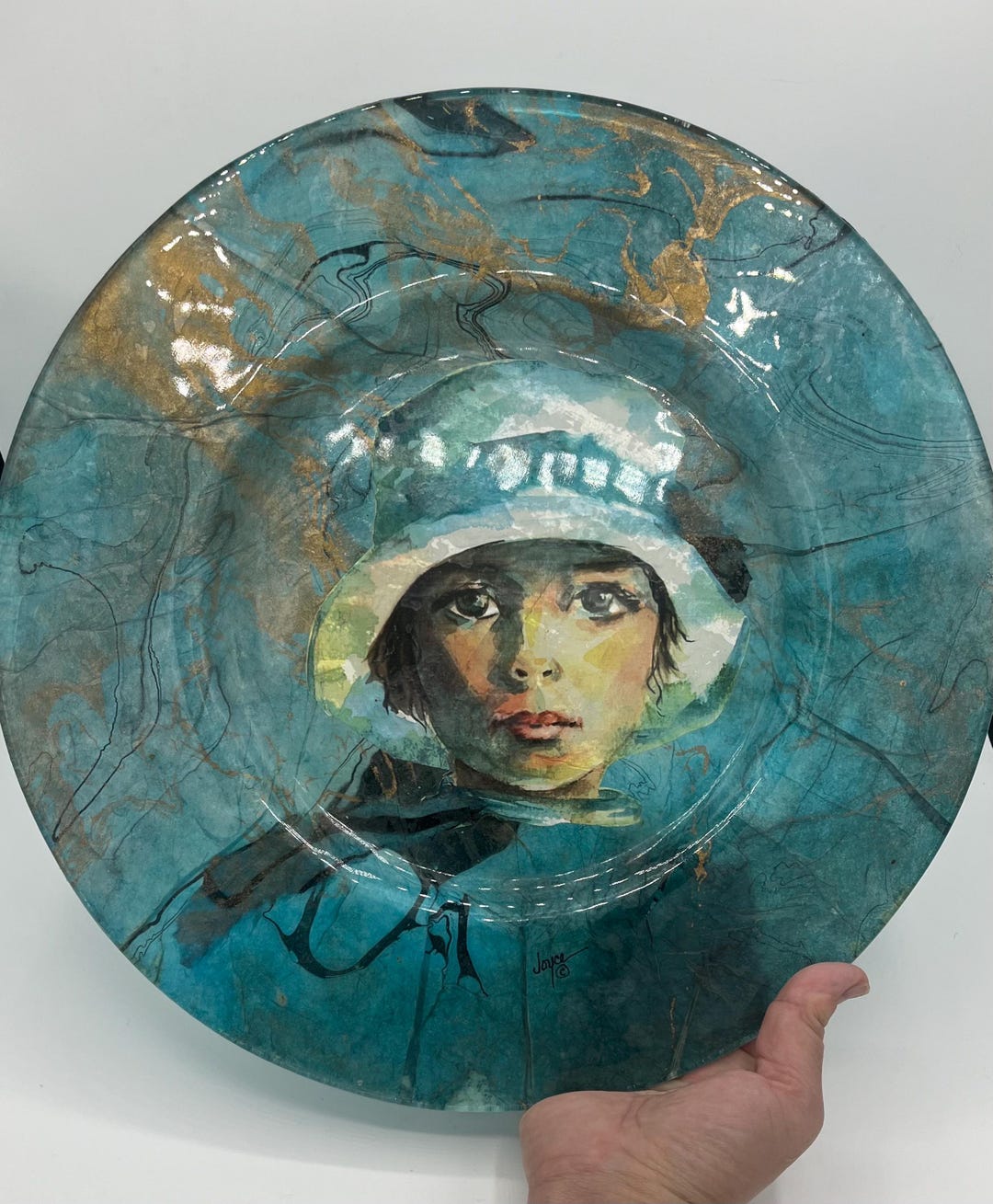 Roaring 20s Decoupage Decorative Plate Signed - Etsy