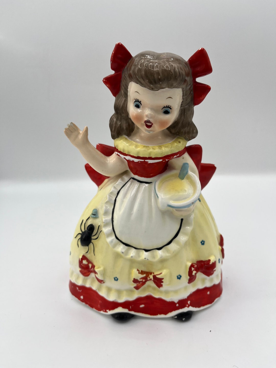 Little Miss Muffet Vintage 1956 Napco Figurine Planter Flower Vase - Etsy