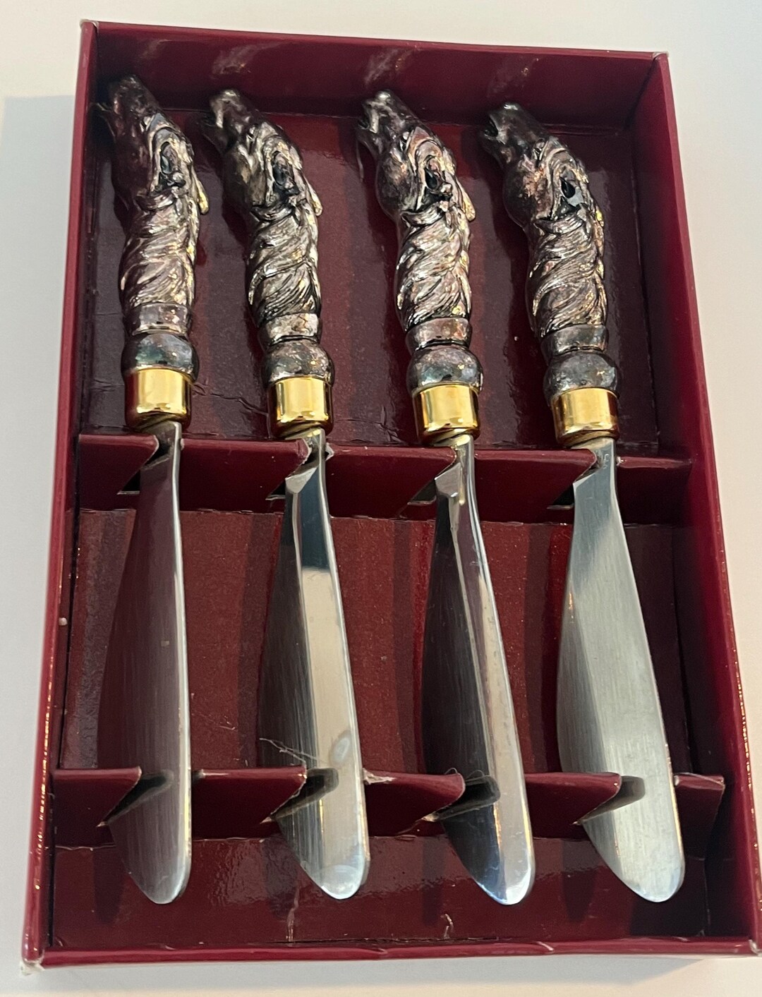 Arthur Court Pewter Horse Head Pate Spreaders, Horse Knives, Vintage - Etsy