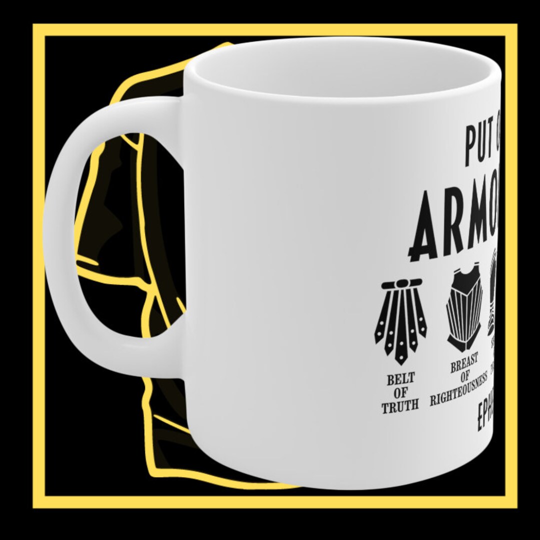 Put on the Full Armor of God Ceramic Coffee Cup - Etsy