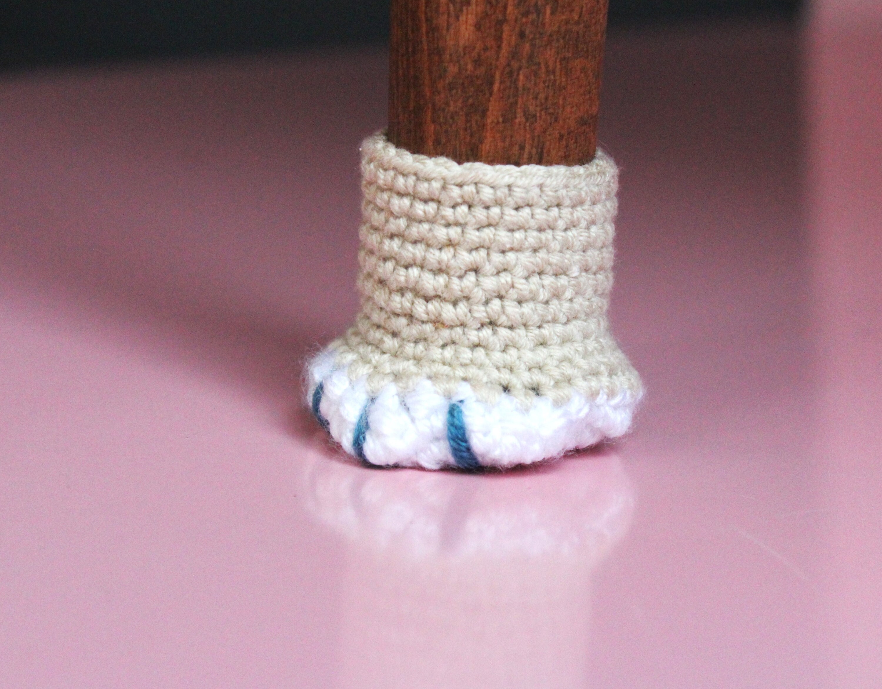 Chair Socks, Set of 4, Kitty Paw Chair Sock, Crochet Chair Leg Pad ...