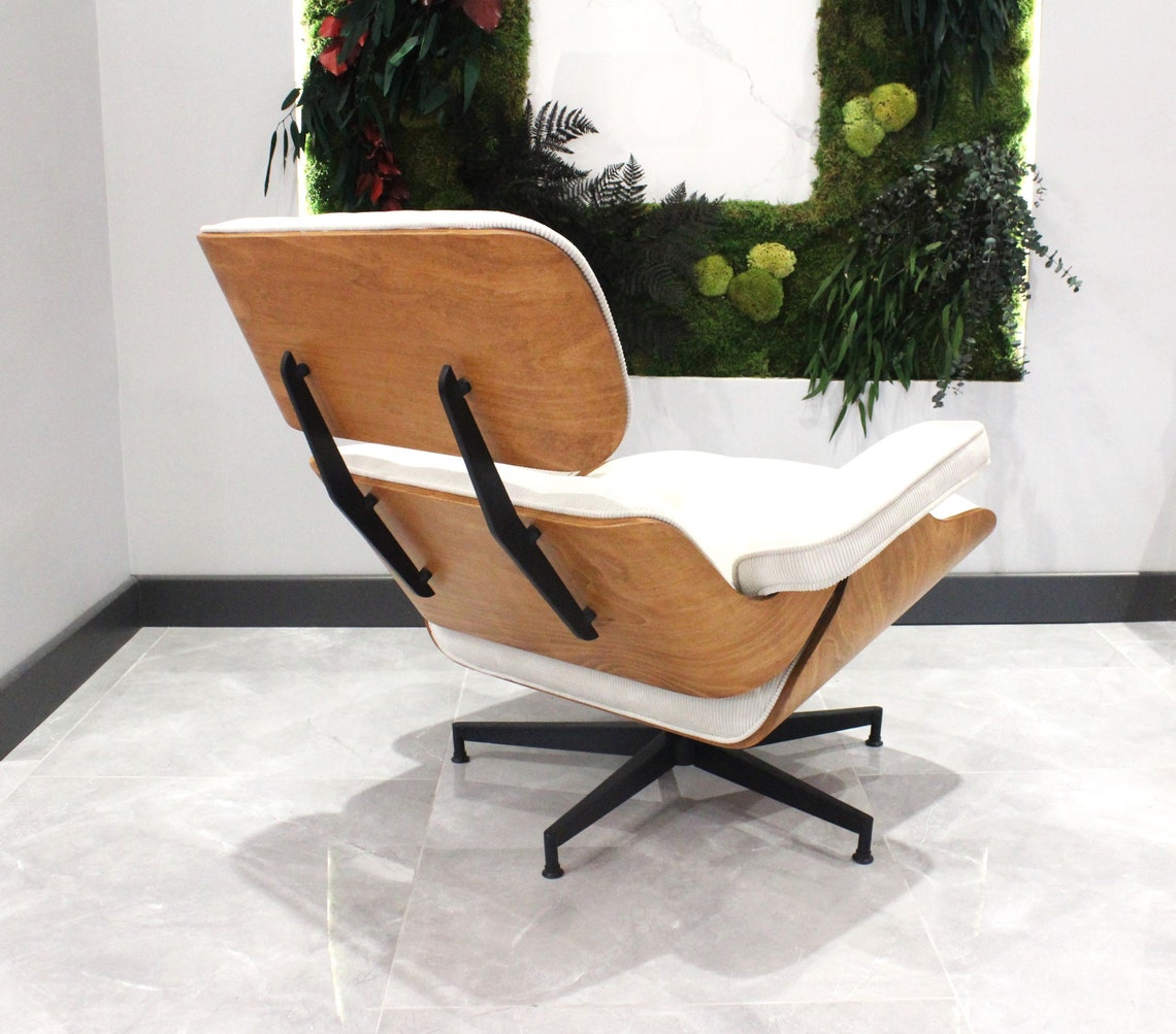Custom Color Classic Chaise Lounge Chair With Foot Rest Modesto, Eames ...