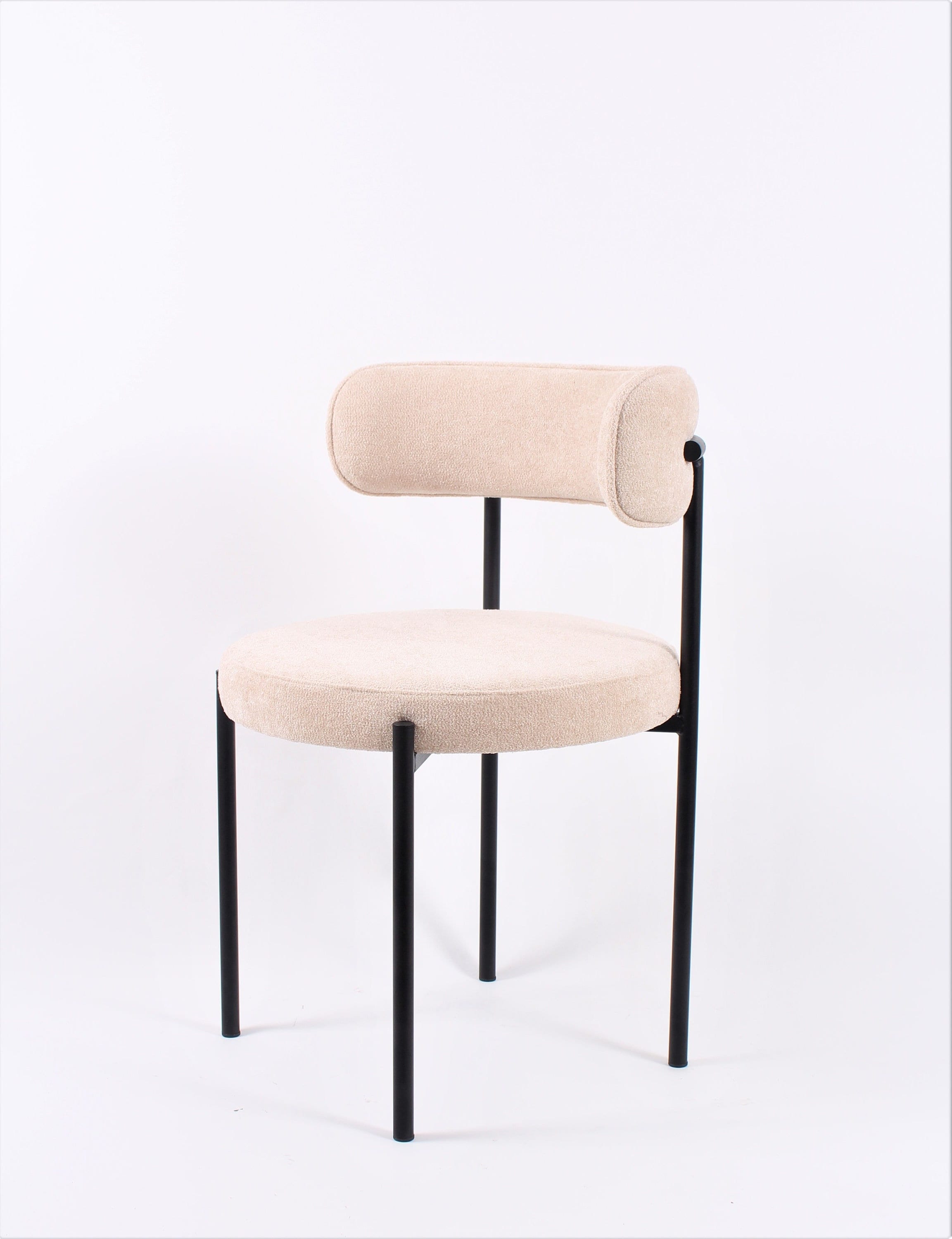 Handmade Metal Arm Chair: Modern Bouclé Dining or Living Room - Etsy