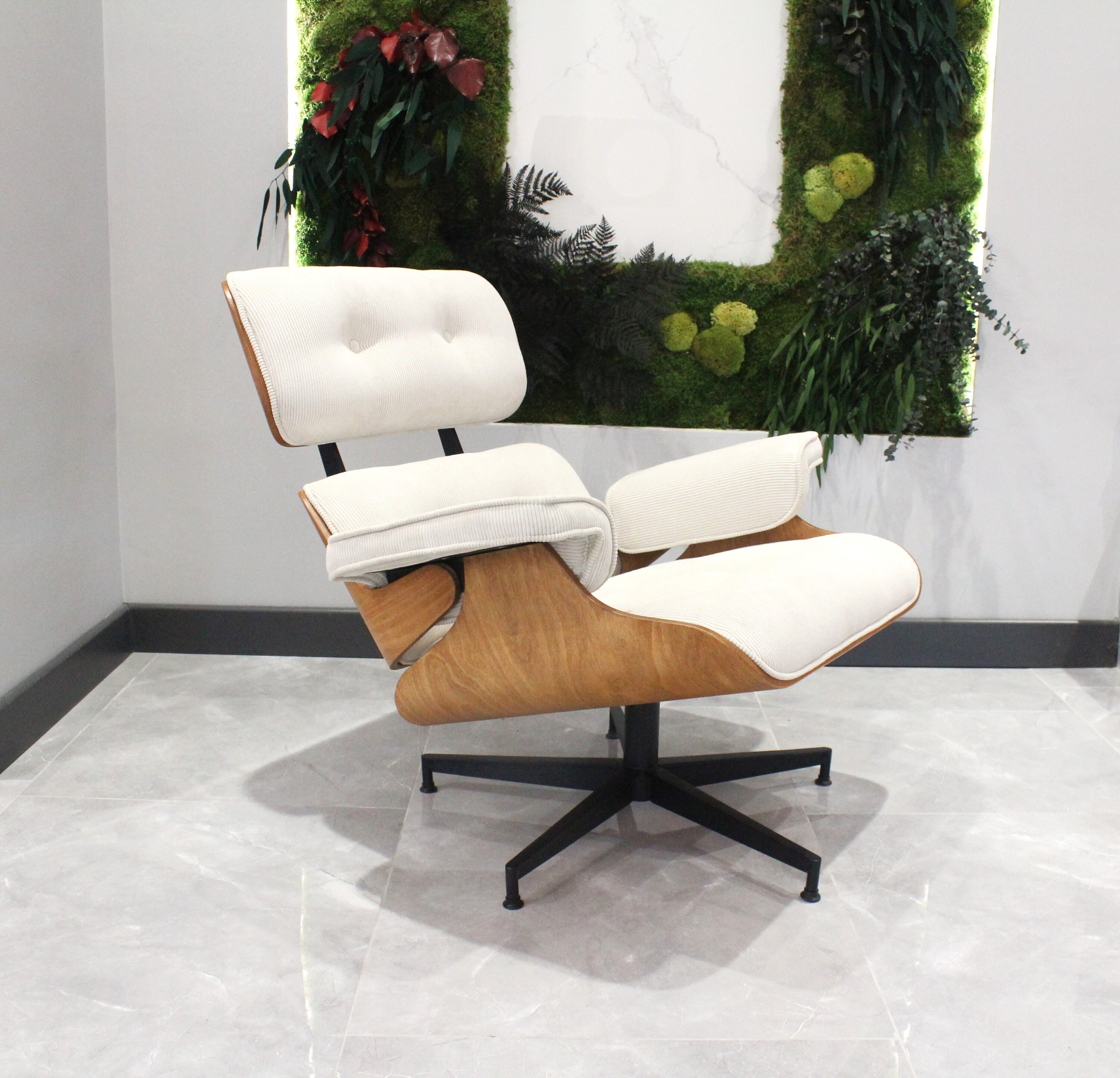 Custom Color Classic Chaise Lounge Chair With Foot Rest Modesto, Eames ...
