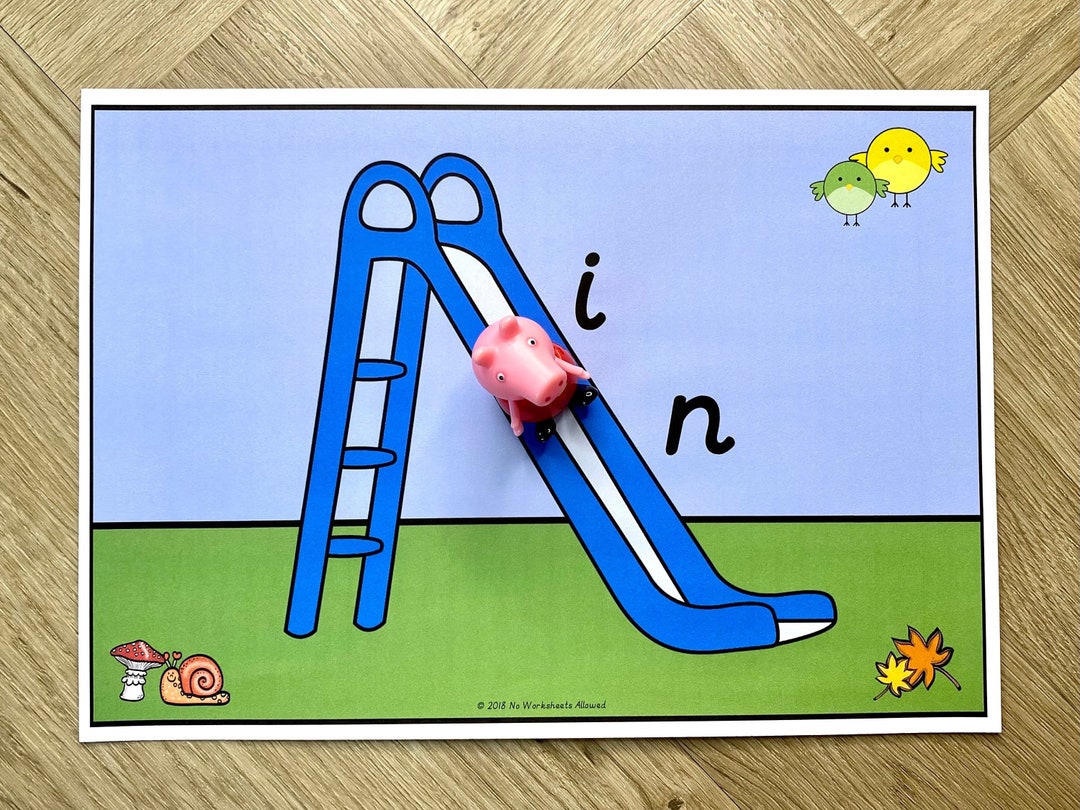 Phase 2 Phonics 2 Letter Word Blending Fun Printable - Etsy