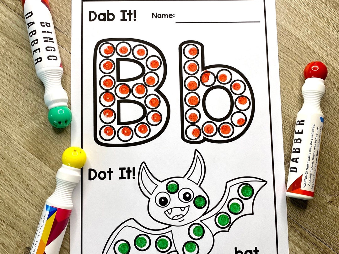 Bingo Dabber Alphabet Letters Printable Activity Reception - Etsy