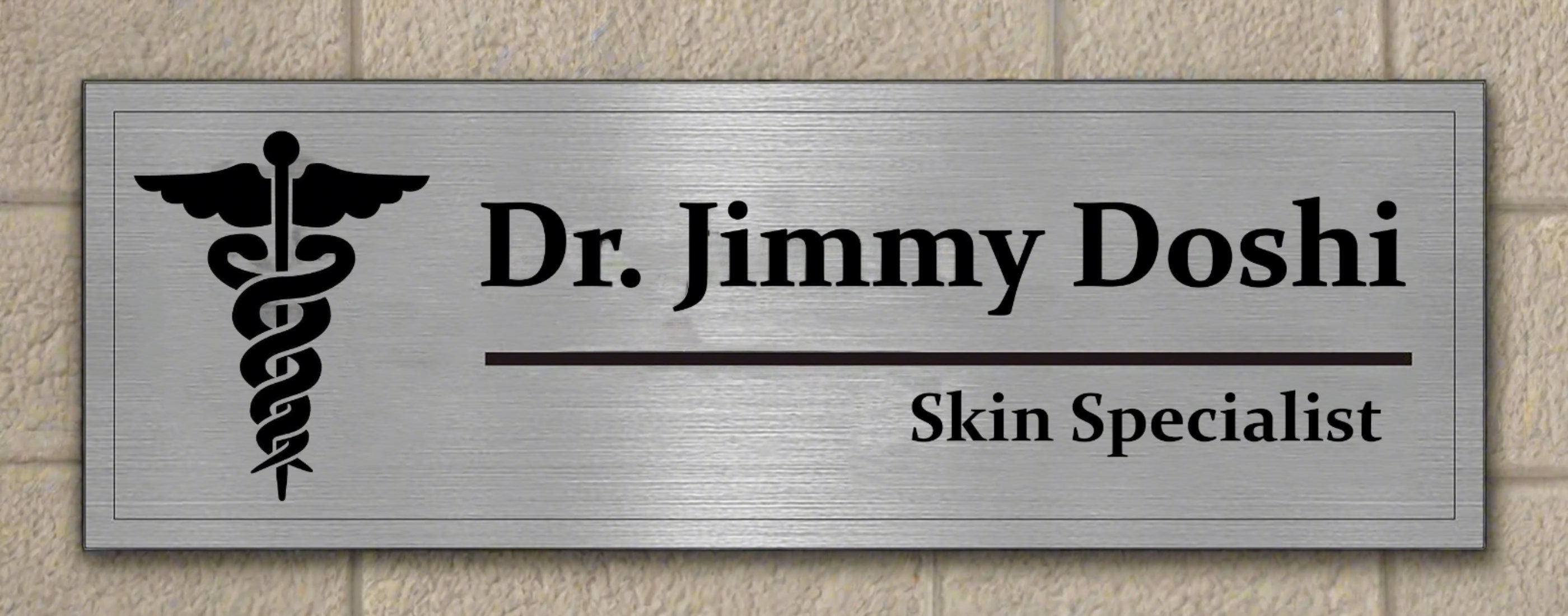 Krafton India Hand Crafteds Customized Dr Acrylic Name Sign Board Plate ...