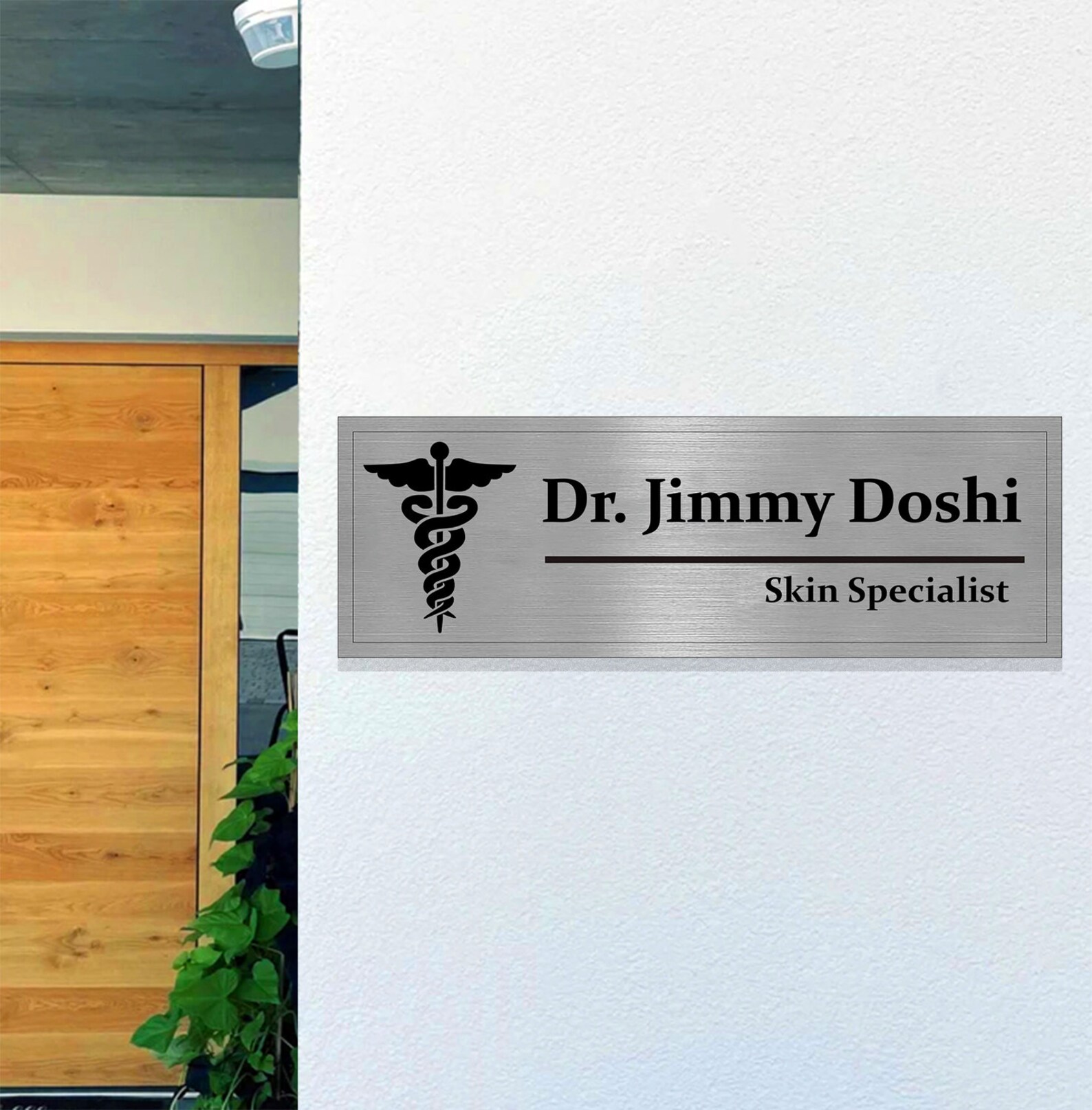 Krafton India Hand Crafteds Customized Dr Acrylic Name Sign Board Plate ...