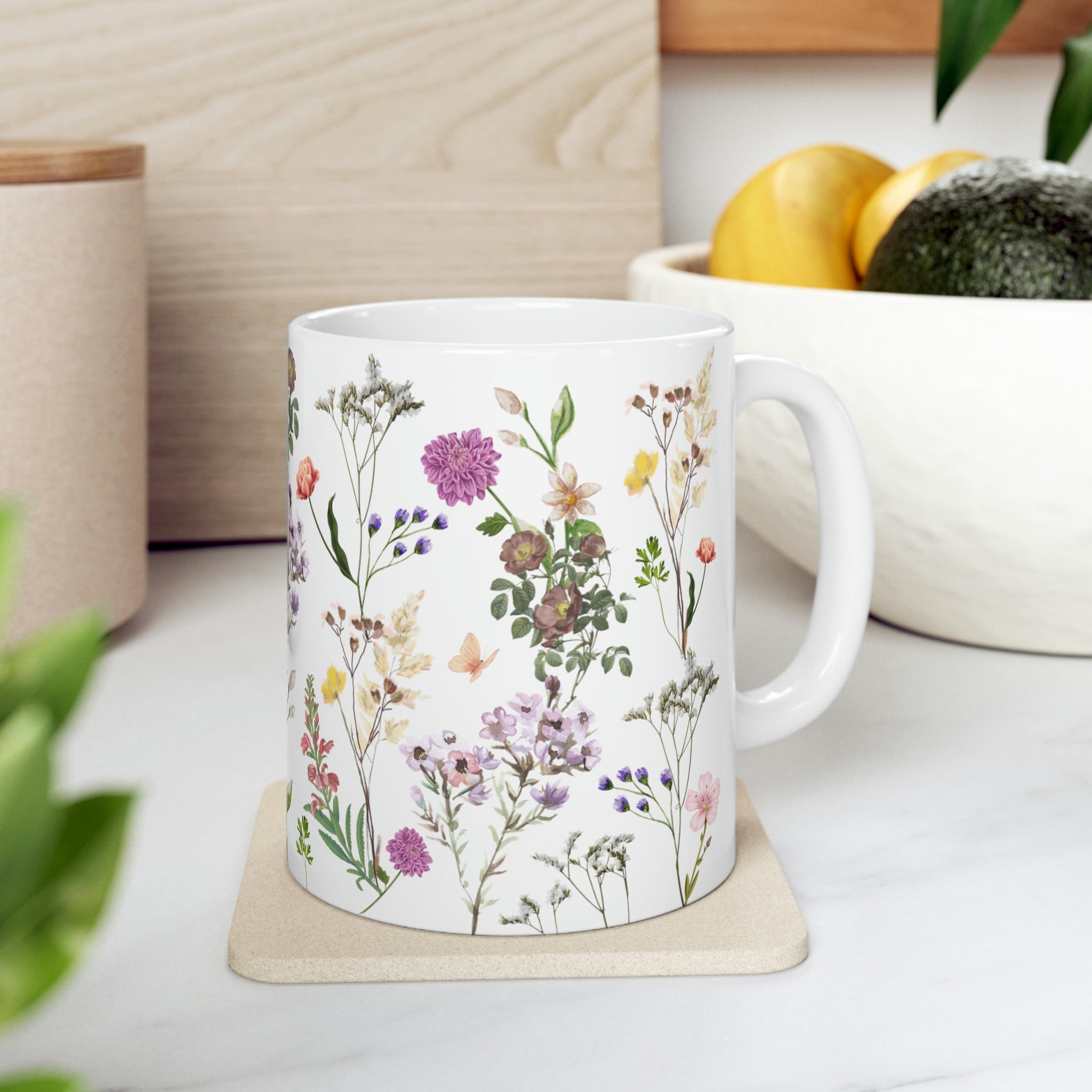 Beautiful Flower Mug | Vintage Oasis Cup | Coffee Cup | Tea Cup ...