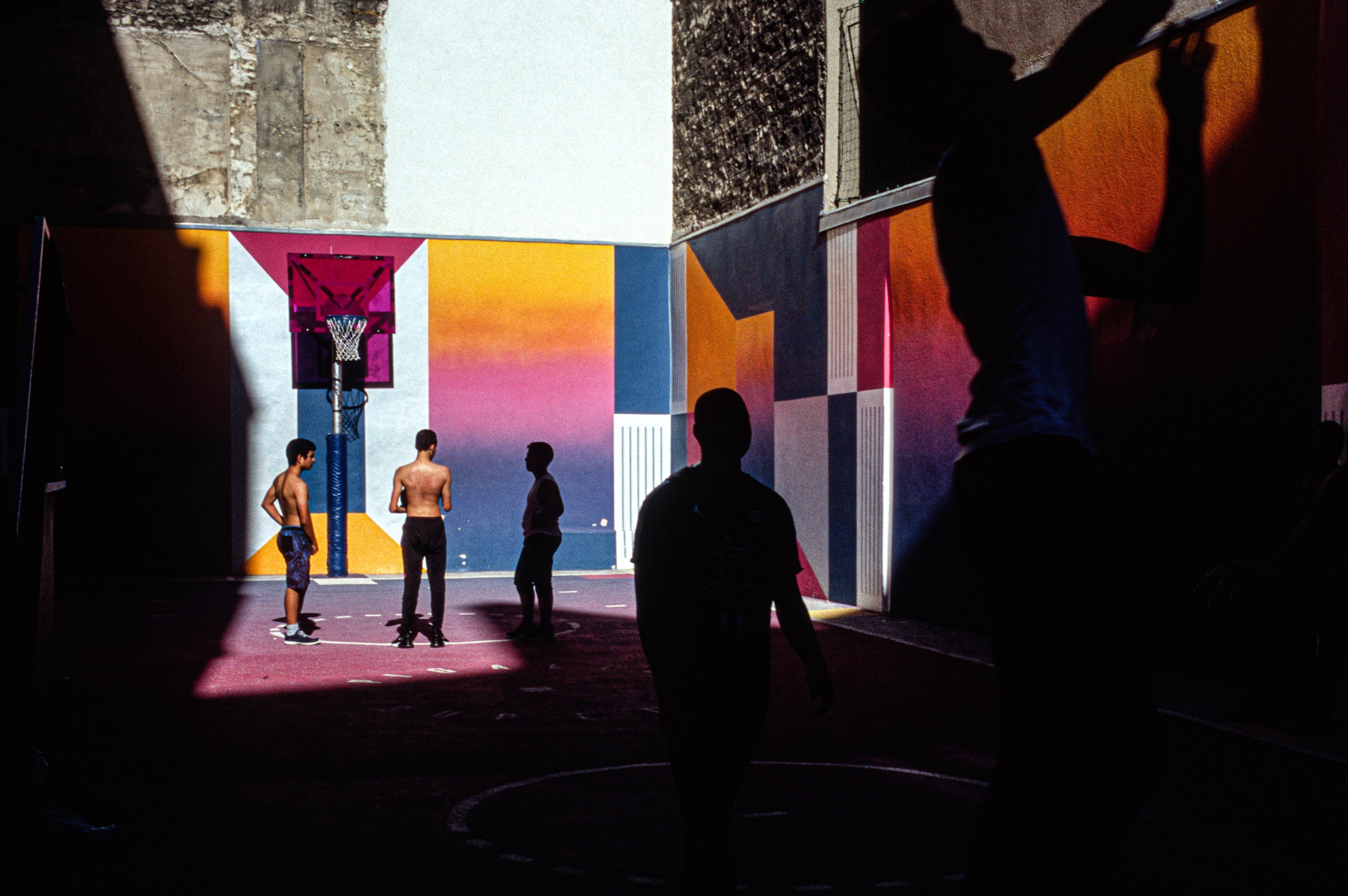 Colorful Street Scene in Paris Film Photography of a Group - Etsy