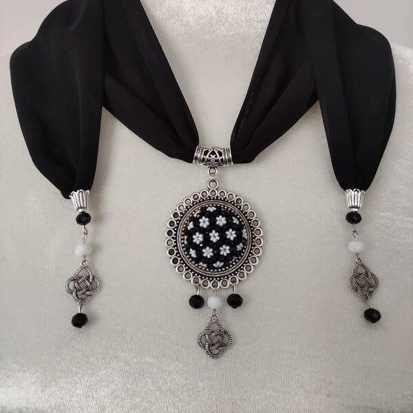 Scarf With Beads - Etsy