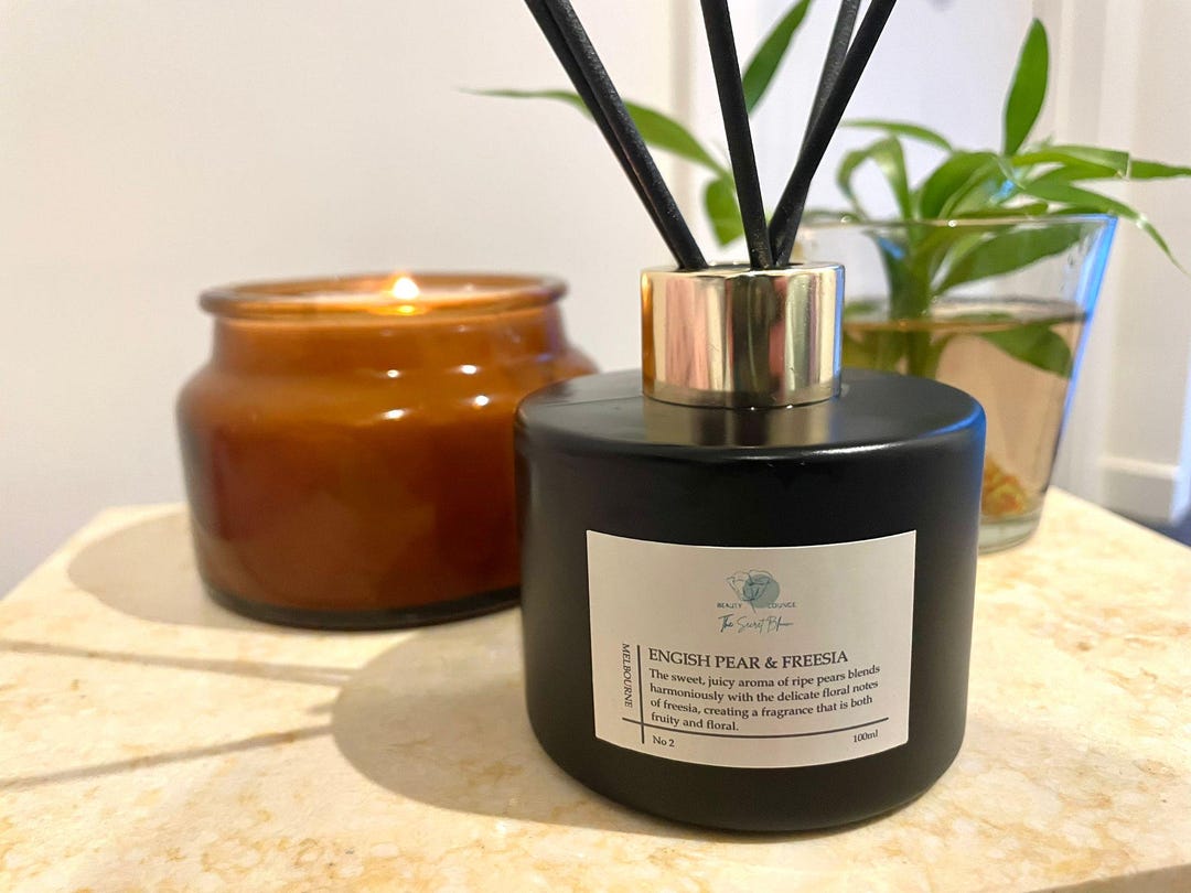 English Pear and Freesia Reed Diffuser 100ml Home Decor Gift Box Home ...