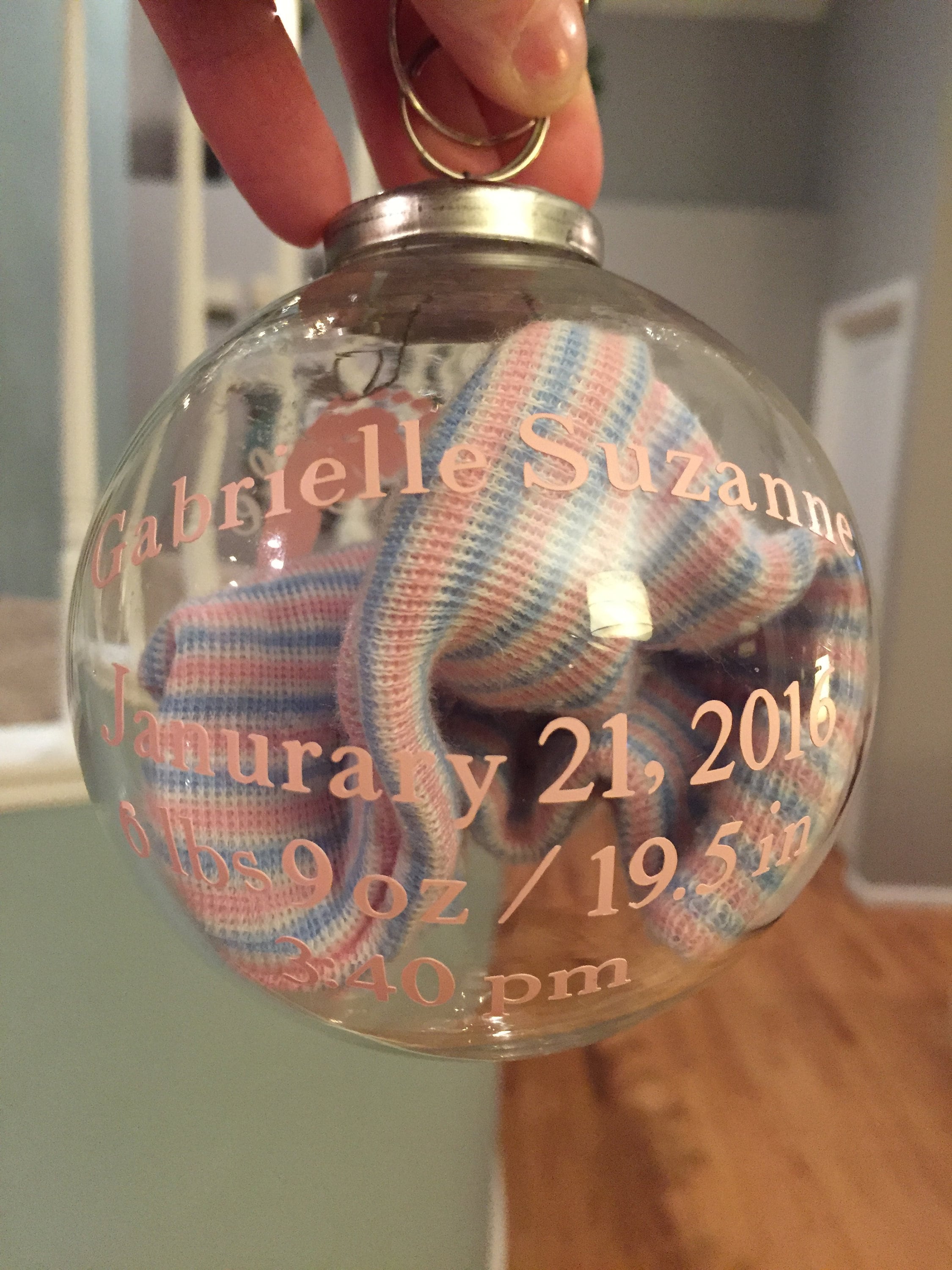 Baby's First Ornament (fillable With Baby Keepsakes) - Etsy
