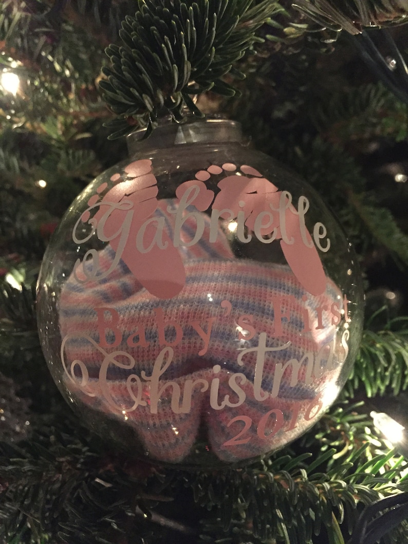 Baby's First Ornament (fillable With Baby Keepsakes) - Etsy