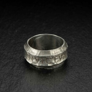 INVICTUS Sterling Silver Ring: Invincible Engraved Band - Etsy