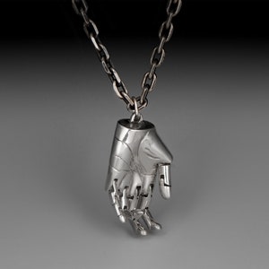 Articulate Human Hand Pendant / Men Woman Hands Necklace - Etsy
