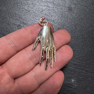 Articulate Human Hand Pendant / Men Woman Hands Necklace - Etsy