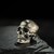 Skull Ring Half Jaw Damaged Skull Sterling Silver Ring - Etsy