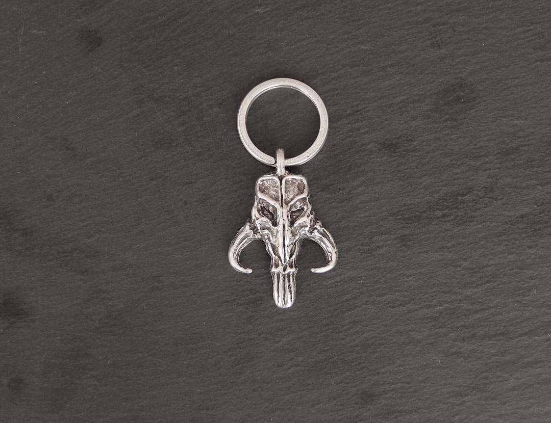 Mandalorian Mythosaur Keychain / Mando Stainless Steel Key Ring - Etsy