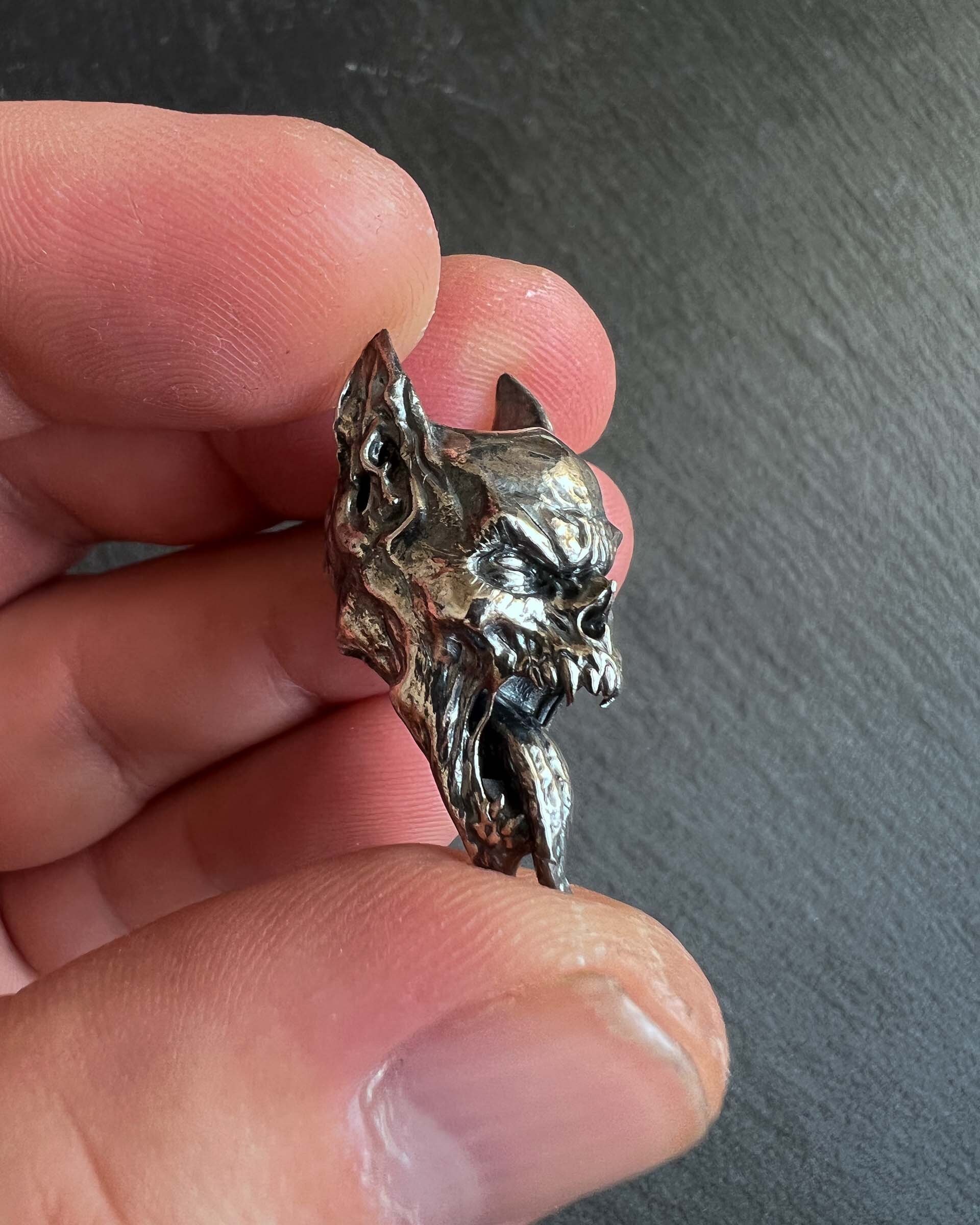 Demon With Tongue Lanyard Paracord EDC Knife Bead - Etsy