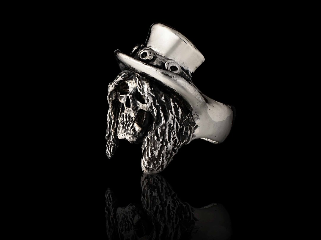 Guns 'N Roses Slash Ring -smoking Slash Skull Sterling Silver Ring ...