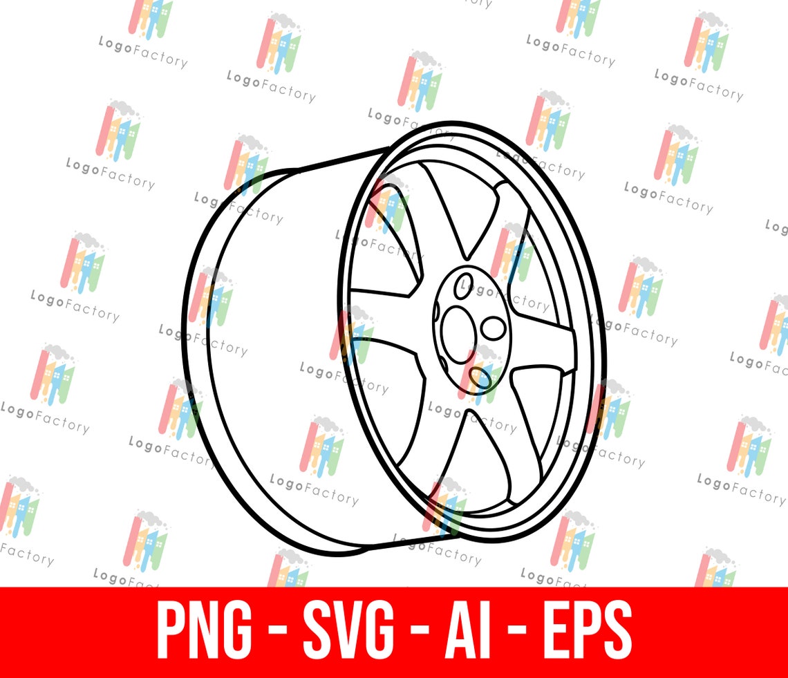 JDM Wheel Vector Volk Te37 Digital Download Png Svg Ai Eps Vector Cut ...