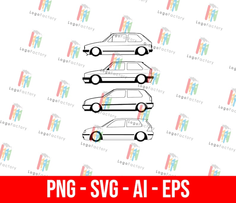 Volkswagen Golf GTI Evolution Vector GTI Digital Download Png Svg Ai ...