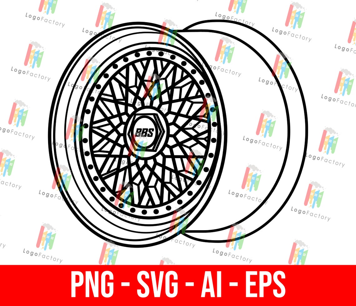 BBS RS Wheel Vector BBS Digital Download Png Svg Ai Eps Vector Cut Silhouette - Etsy