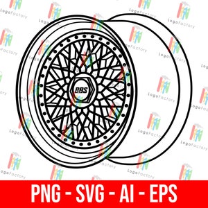 BBS RS Wheel Vector BBS Digital Download Png Svg Ai Eps Vector Cut ...