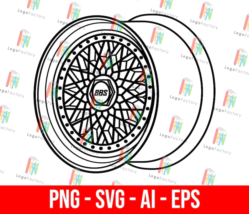 BBS RS Wheel Vector BBS Digital Download Png Svg Ai Eps Vector Cut ...