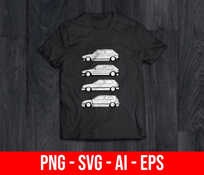 Volkswagen Golf GTI Evolution Vector GTI Digital Download Png Svg Ai ...