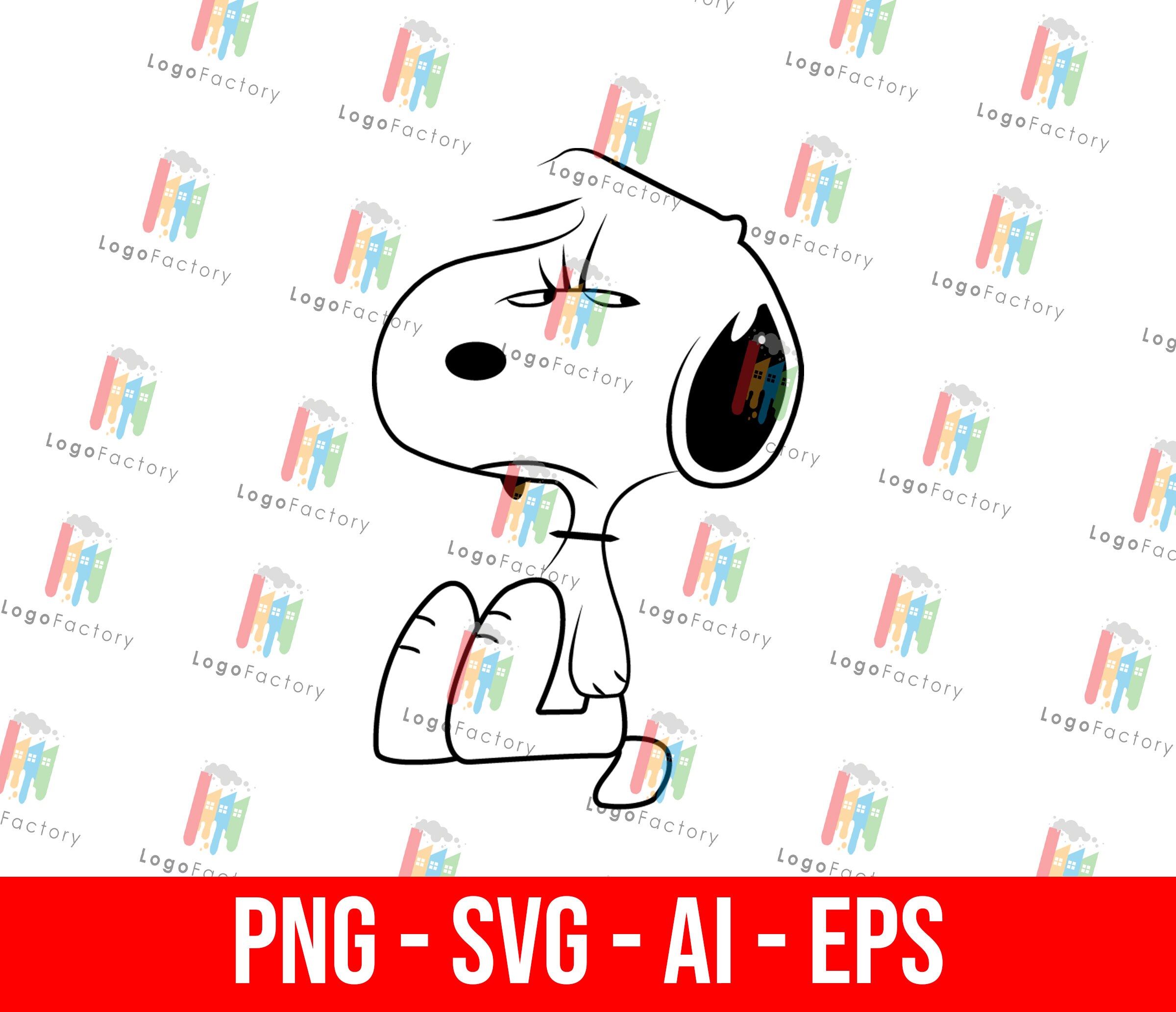 Snoopy Grumpy Vector Peanuts Digital Download Png Svg Ai Eps Vector Cut ...