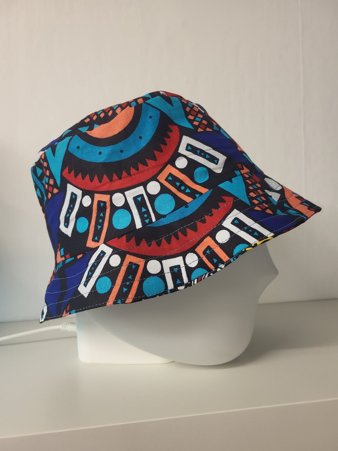 Aztec/paisley Pattern Reversable Handmade Bucket Hat - Etsy