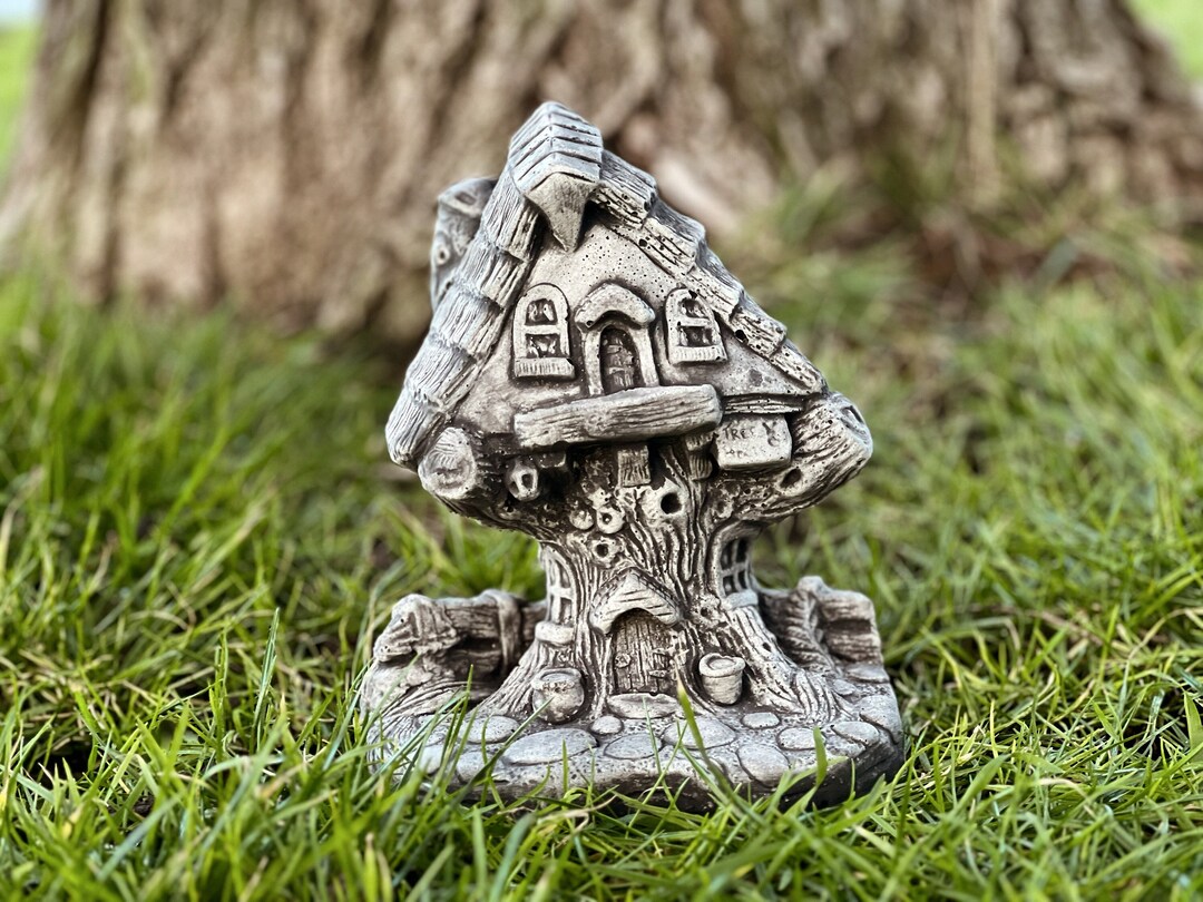 Modern House Figurine Concrete Fairy House Decor Stone - Etsy
