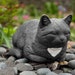 Unigue Stone Cat Statue Sleeping Cat Figure Concrete Cat Sculpture Cat ...