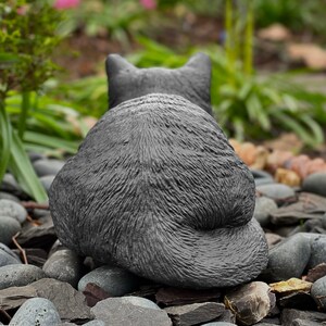 Unigue Stone Cat Statue Sleeping Cat Figure Concrete Cat Sculpture Cat ...