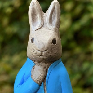 Concrete Rabbit Statue Cute Rabbit Sculpture Garden Bunny Figure Big ...