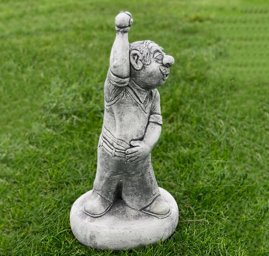 Funny Cricket Bowler Figurine Concrete Baseball Player Statue Home ...