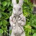 Garden Peter Rabbit Sculpture Stone Bunny Statue Concrete Hare Ornament ...