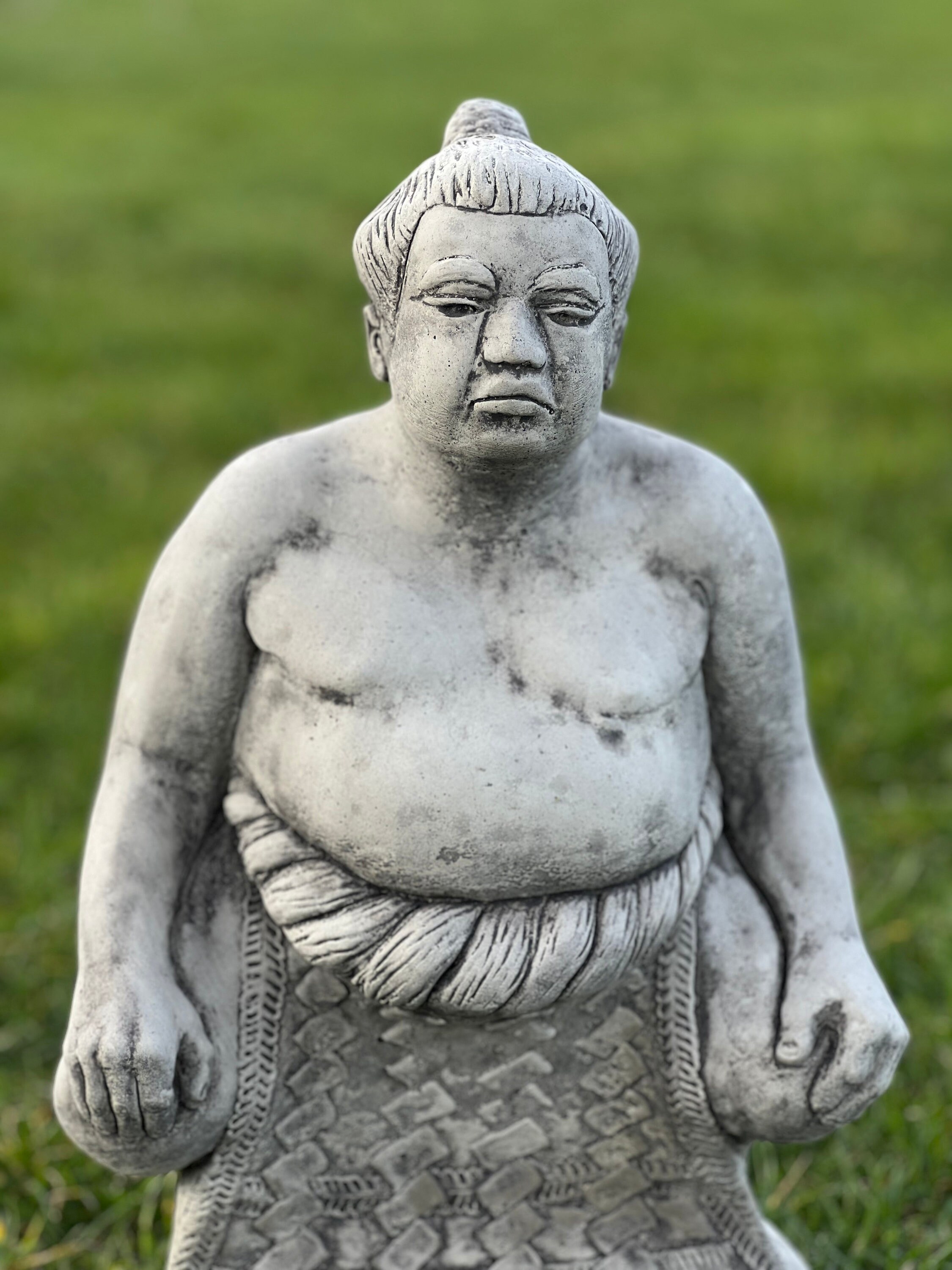 Japanese Sumo Wrestler Sculpture Concrete Fighter Statue Zen - Etsy