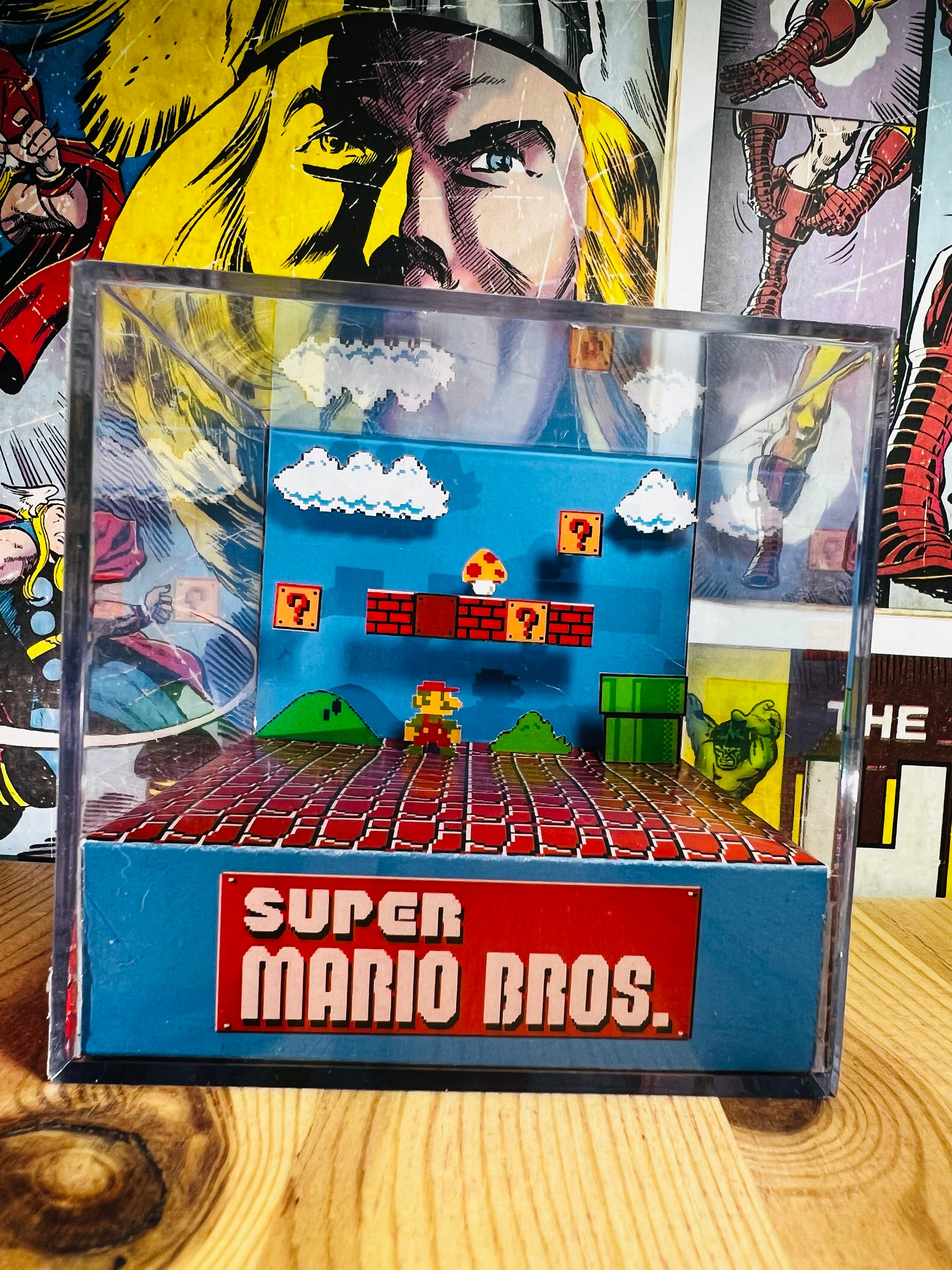 Super Mario Bros 3 3D Cube Diorama - Etsy